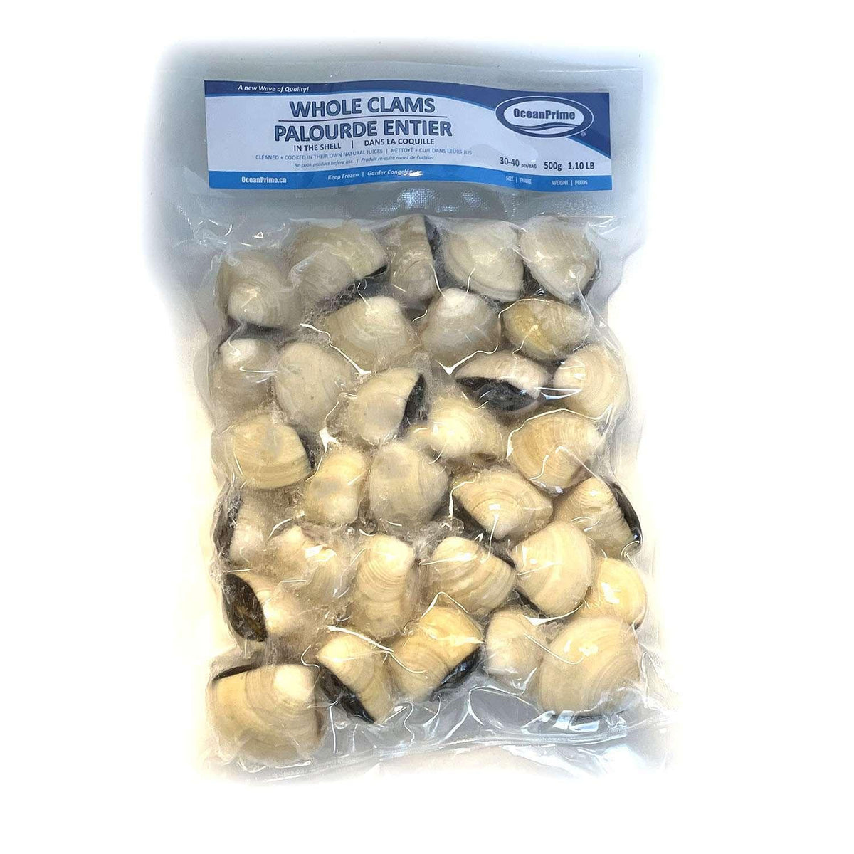 Whole Clams in Shell (24 x 500 g) — Jesse Tree Fine Foods