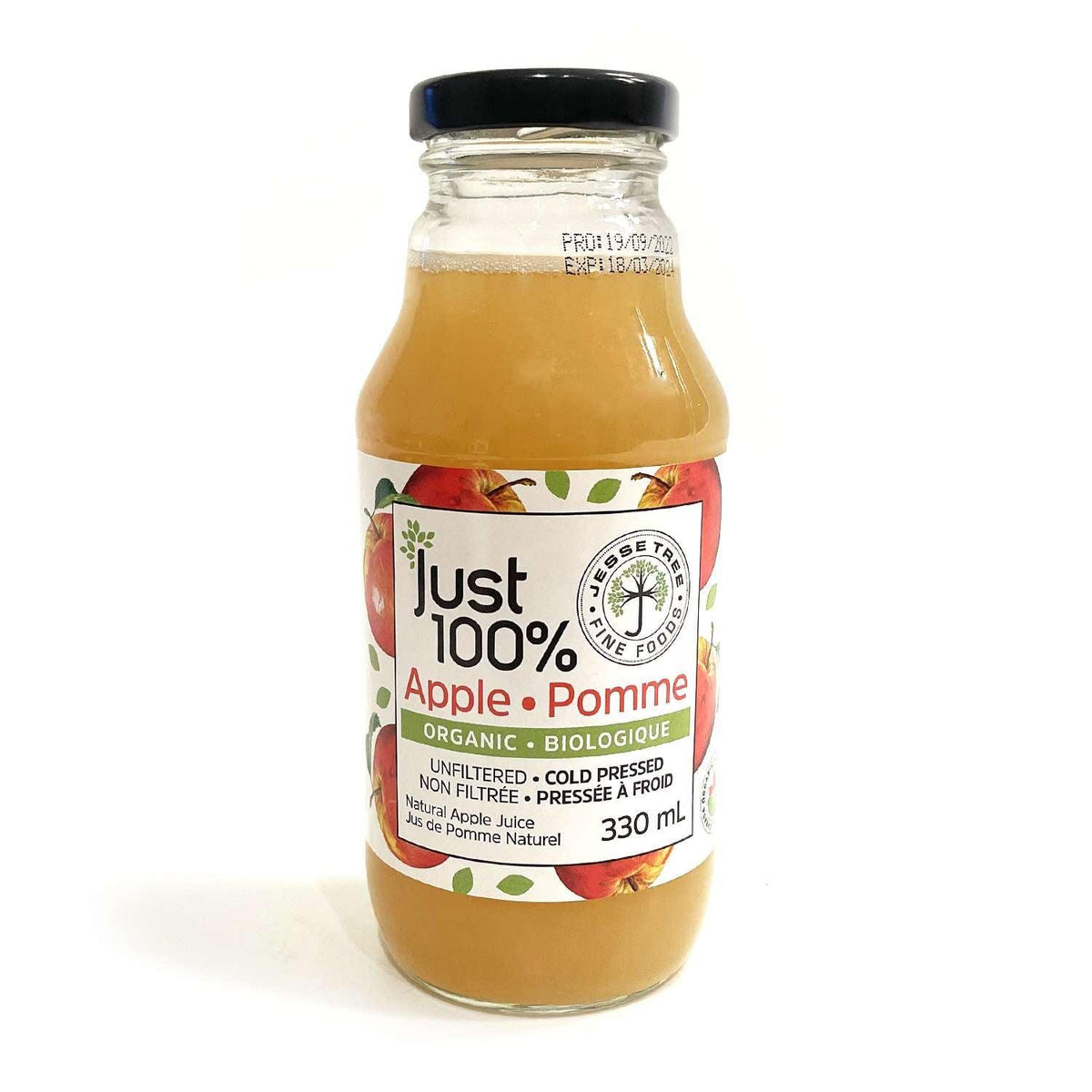 Jesse Tree Organic Cold Press Apple Juice (15 x 330 mL) — Jesse Tree ...