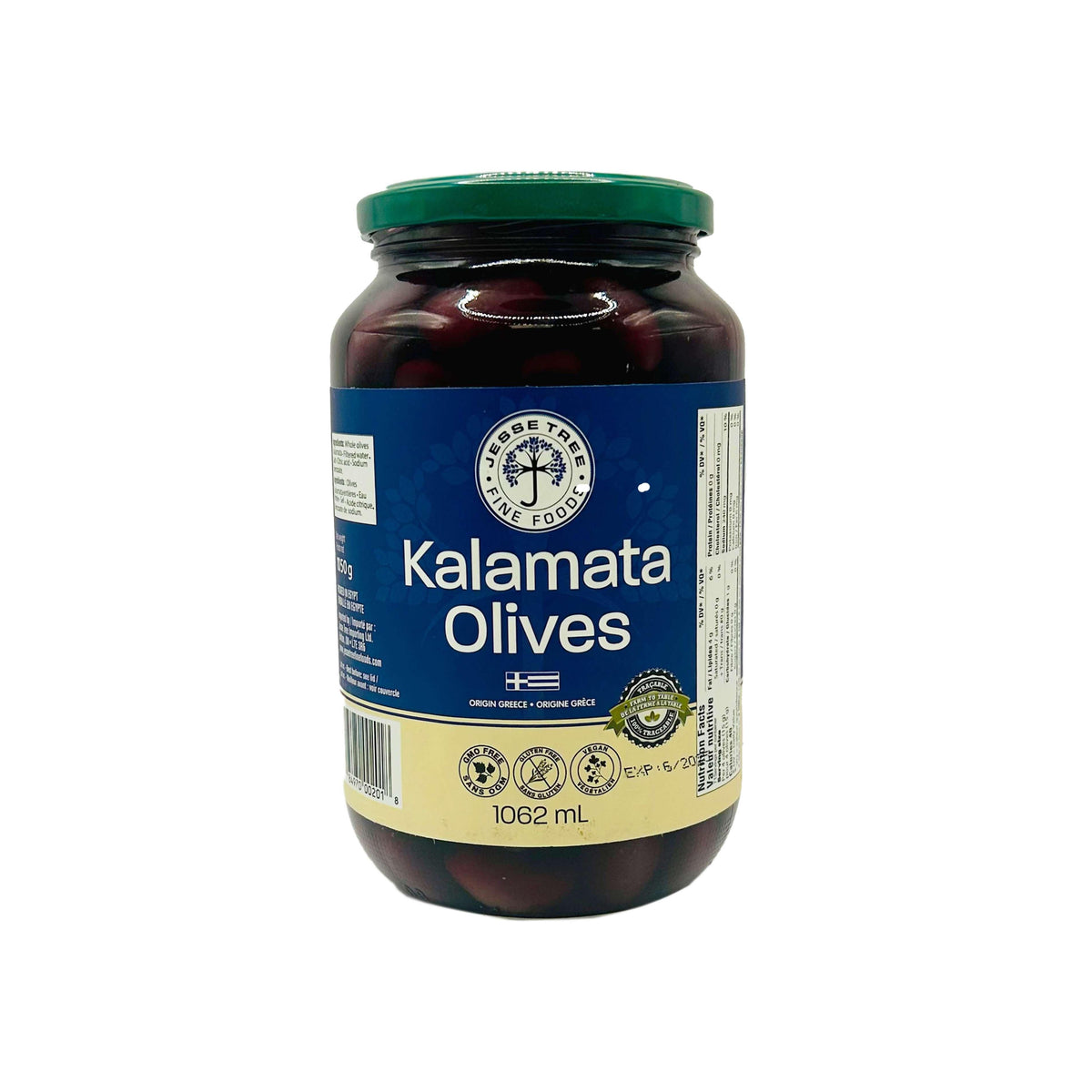 Kalamata Whole Jumbo Olives (6x1062mL) — Jesse Tree Fine Foods