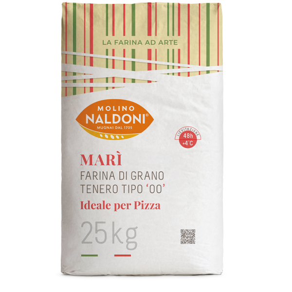 Molino Naldoni Farina Grano Tenero Mari "00" Pizza Flour (1x25kg ...
