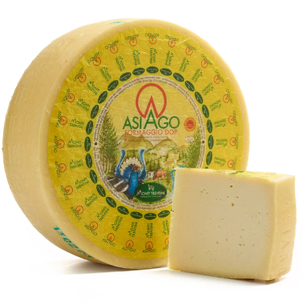 Monti Trentini Asiago Fresco DOP Cheese (Approx. 12.50 kg) — Jesse Tree ...