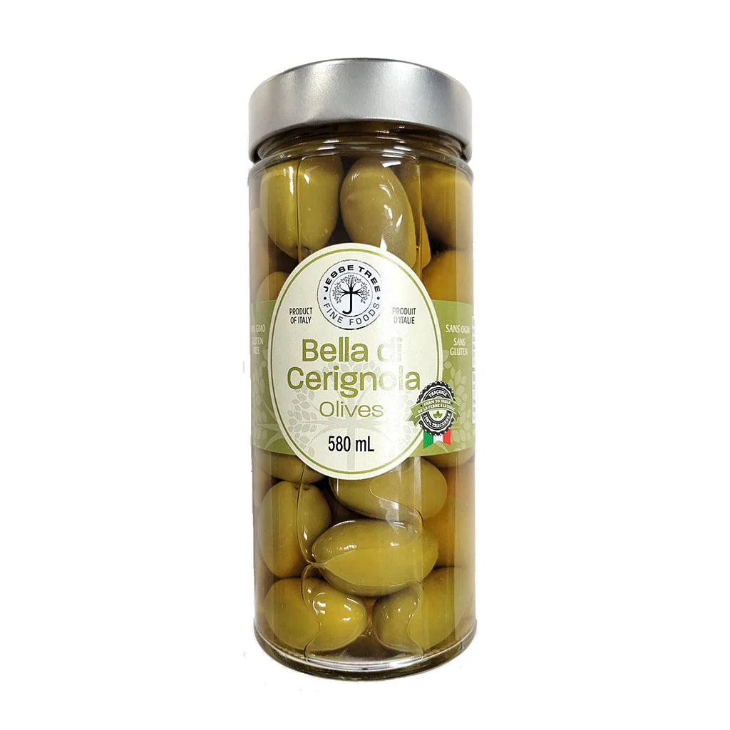 Bella di cerignola(reg.) Olives (580x6) — Jesse Tree Fine Foods