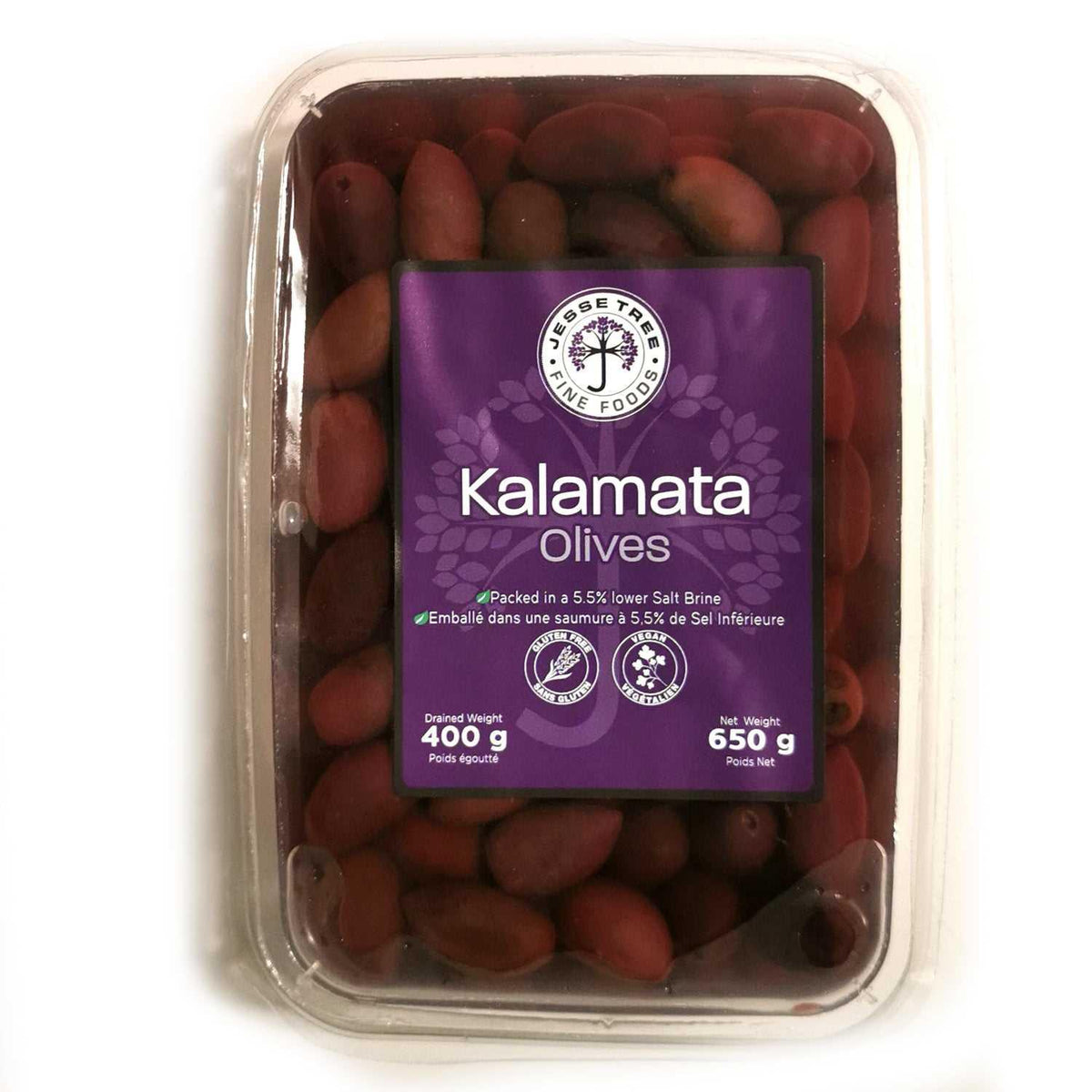 Kalamata Olives (16 x 650 g) — Jesse Tree Fine Foods