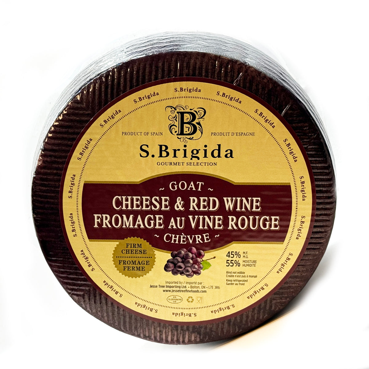 S. Brigida Red Wine (Drunken) Goat Cheese (2 x 3 kg) — Jesse Tree Fine ...